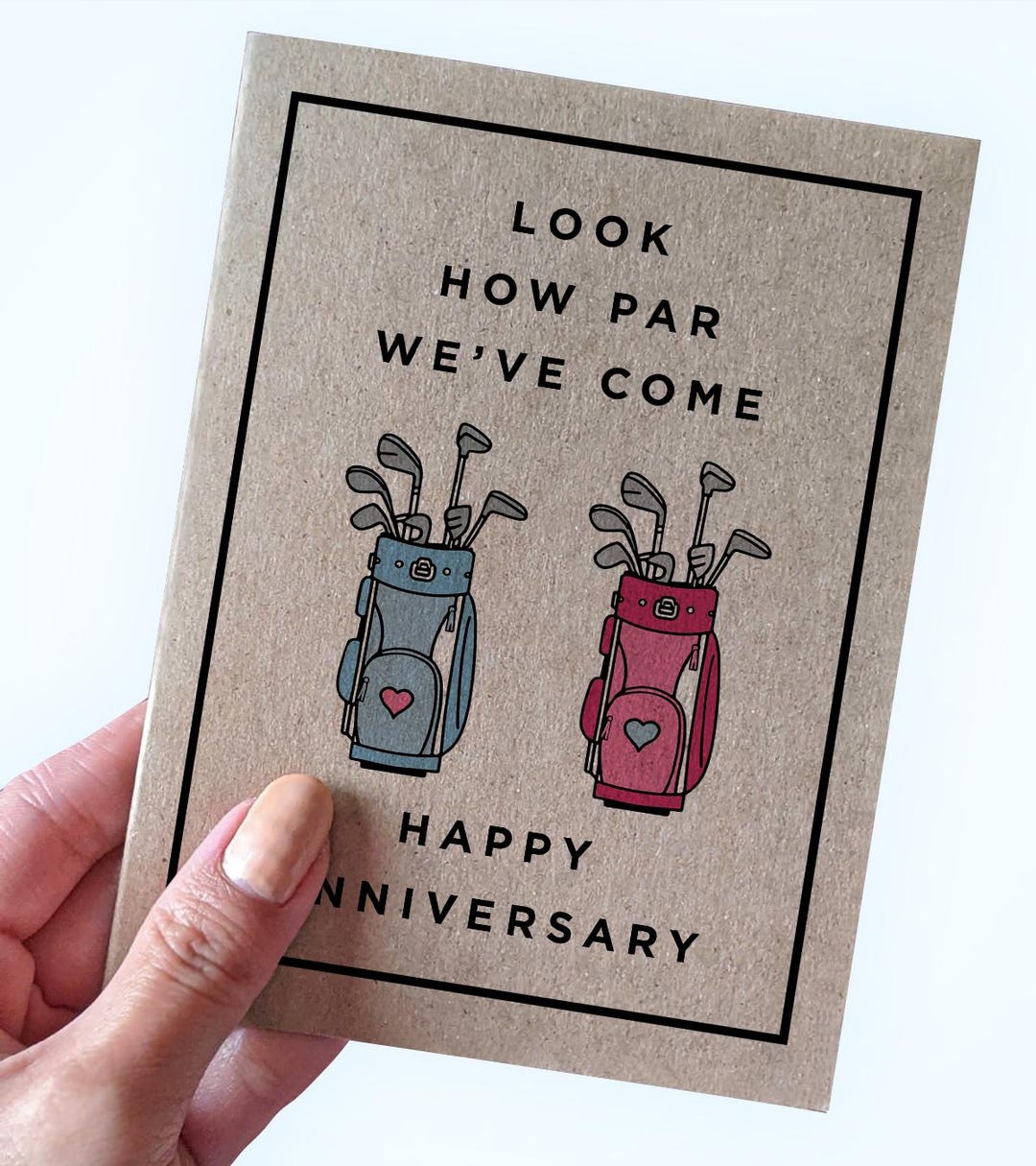 Golf Anniversary Card for Boyfriend - Golf Theme Anniversary Card for ...