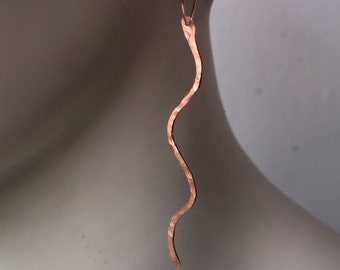 Copper Snake Earrings - Etsy
