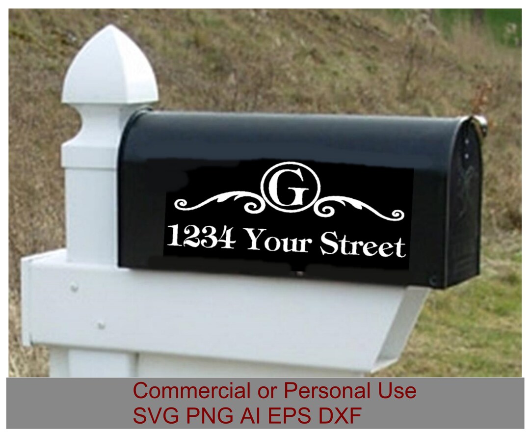 Mail Box Monogram, Svg, Download Svg Png Ai Eps Dxf, Compatible All ...