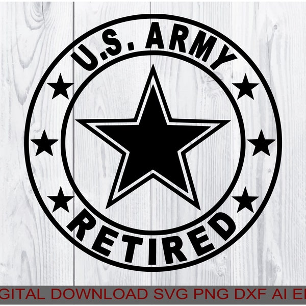 Us Army Retired Svg - Etsy