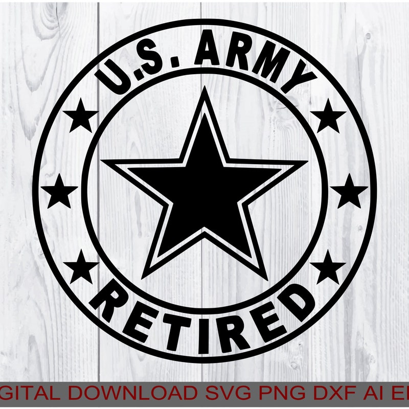 Us Army Retired Svg - Etsy