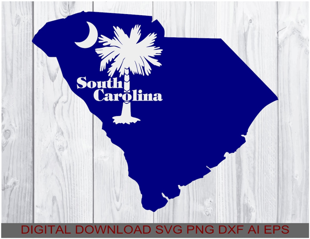 South Carolina SVG, Decal SVG Download, Svg Png Ai Dxf Eps, Compatible ...