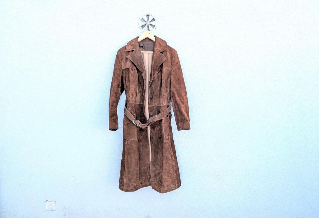 Vintage 70s Nikator Suede Leather Aviator Coat – VEB Lederbekleidung ...