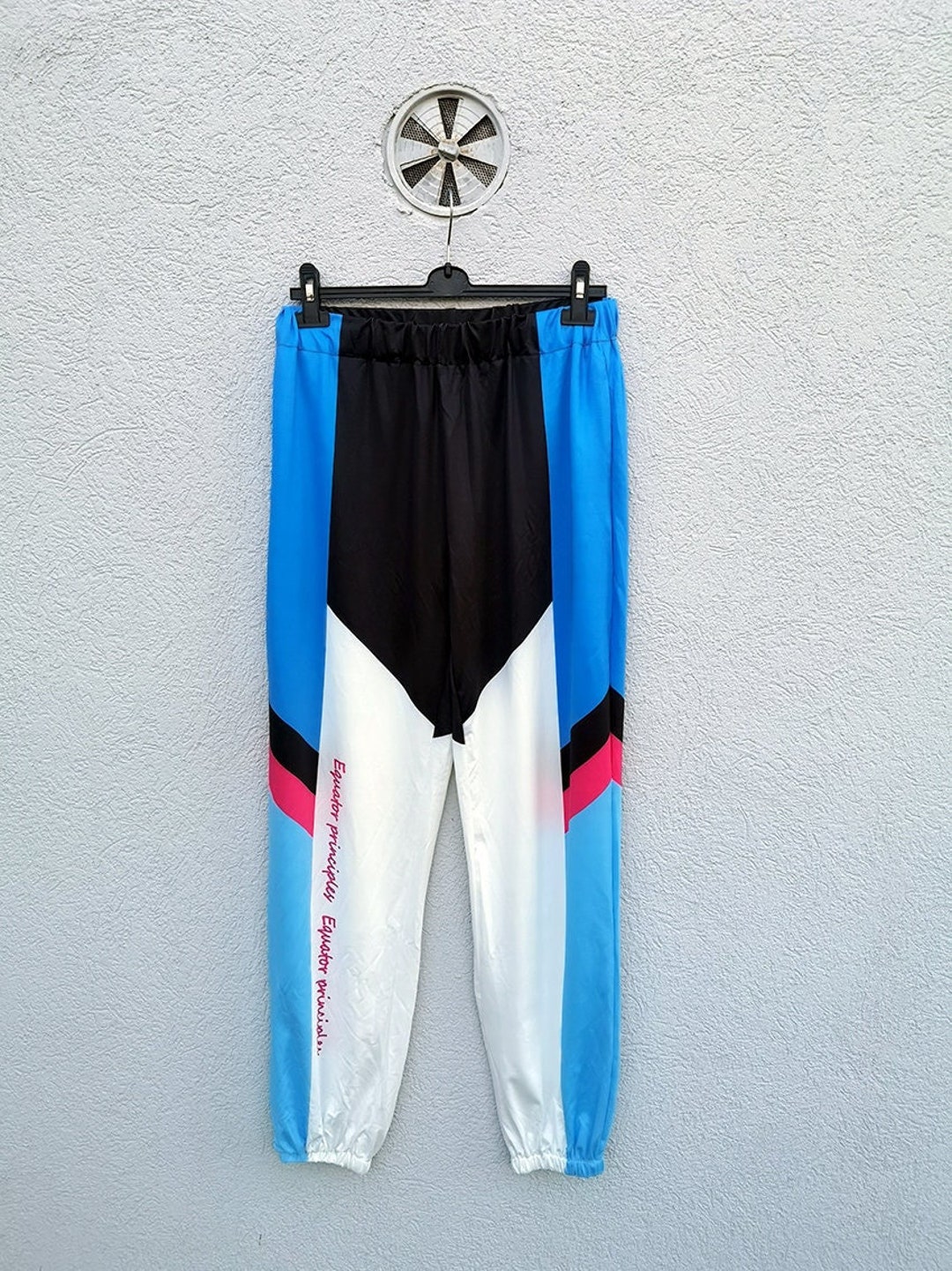 Y2K Retro Sweatpants Medium - Colour Block - Deadstock Vintage! - Etsy