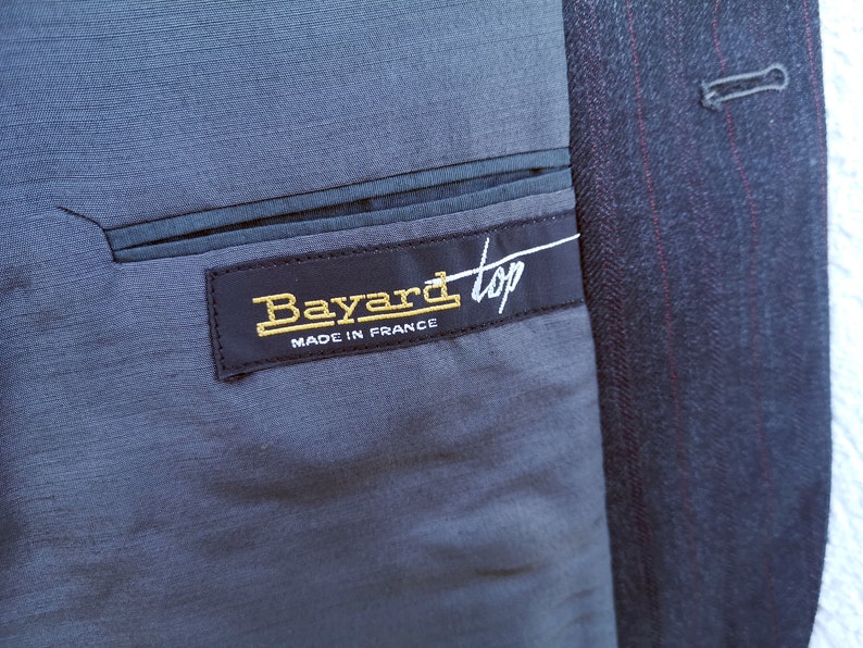 BAYARD Vintage 70s Wool Suit Jacket Made in France Classic Style ...