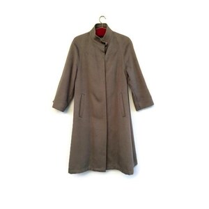 Vintage 1970s Women's Wool Coat Military Green Scandinavian Mod ...