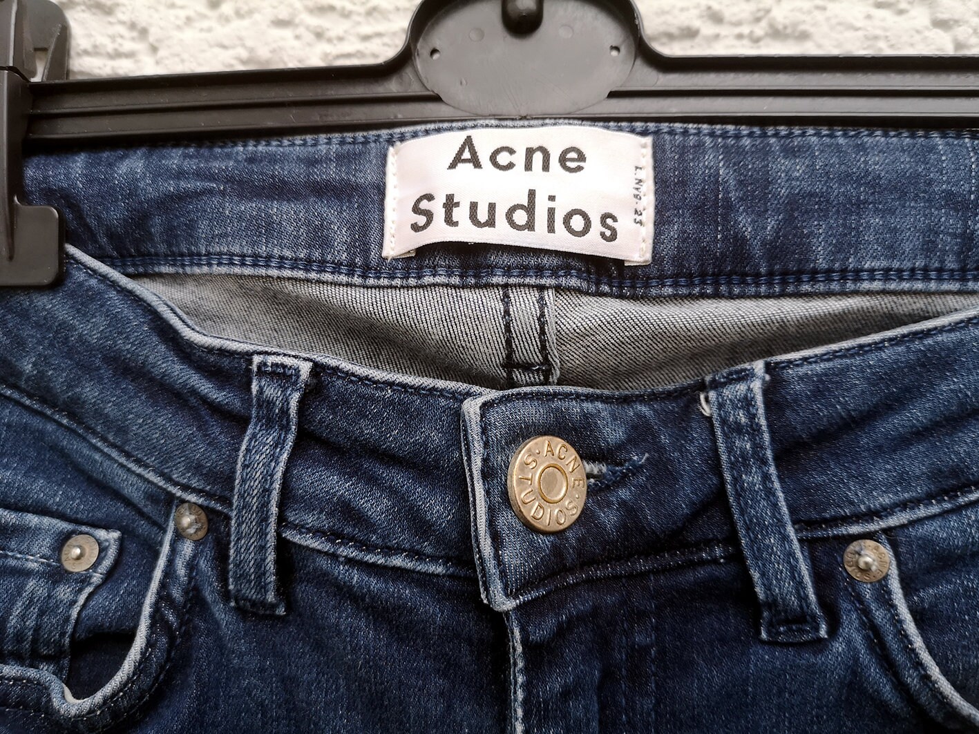 Womens Acne Studios Skin 5 Pistol Blue Jeans - Etsy UK