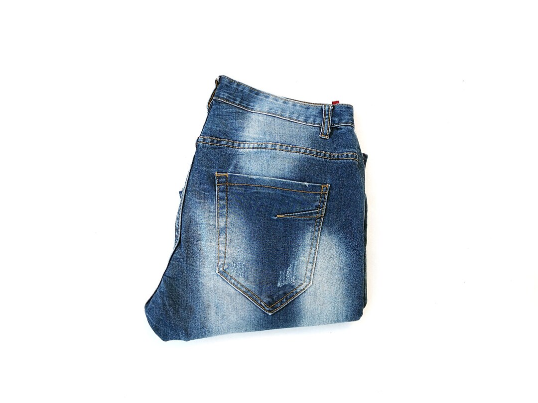 Distressed Cyberpunk Jeans Men's Size 31'' - Y2k Jeggings Skinny Leg ...