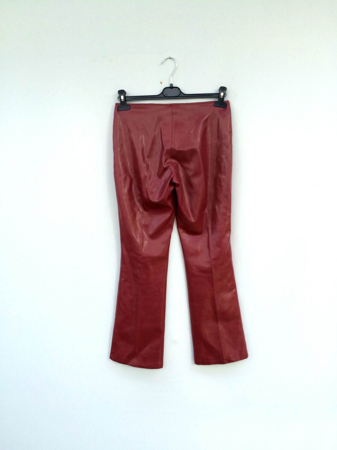 Vintage KOOKAI Red PVC Vinyl Latex Pants Womens Siez 36 90s Clubkids ...