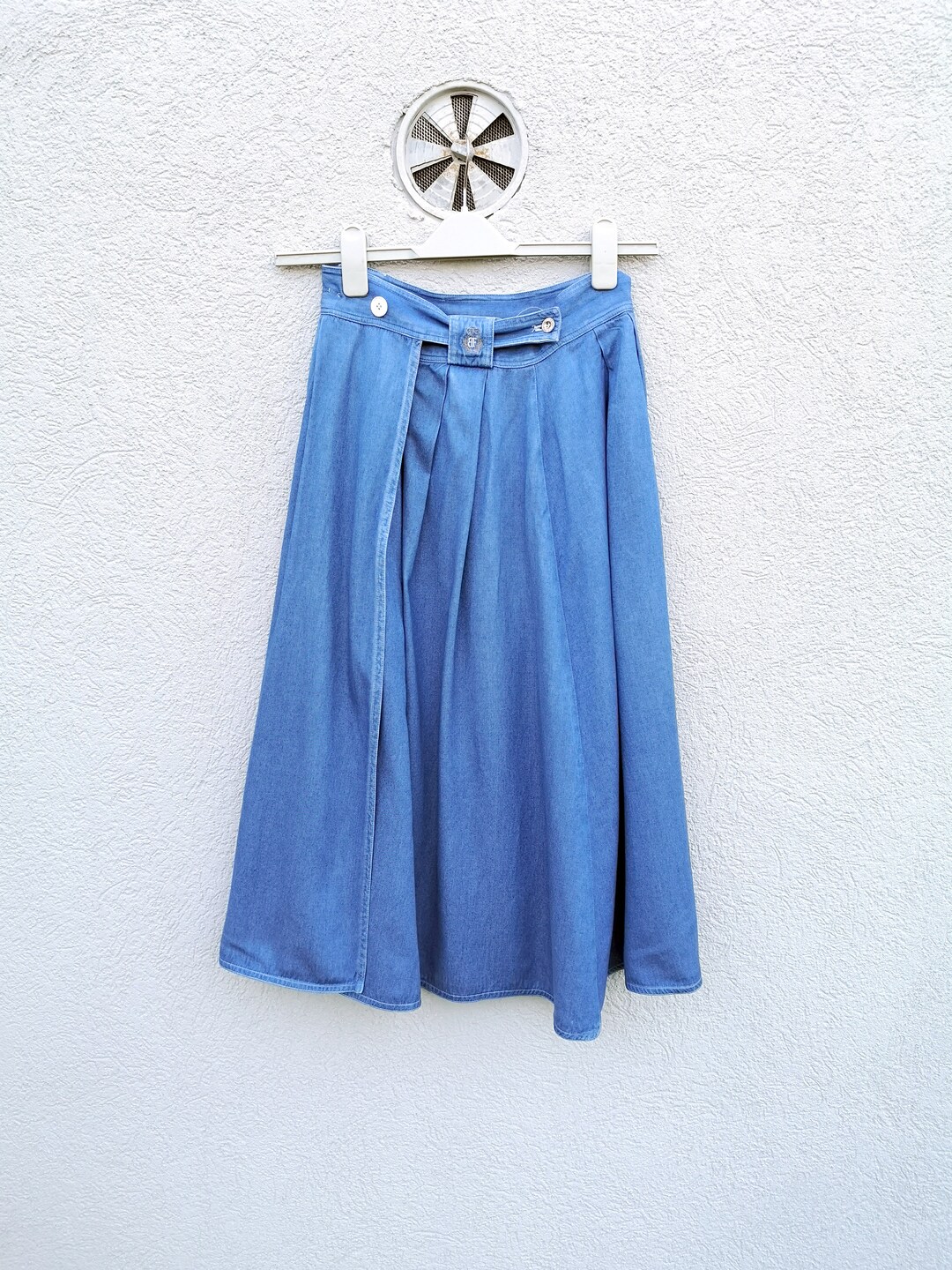 Vintage 90s Belfe Denim Wrap Skirt – Italian Street Style - Etsy
