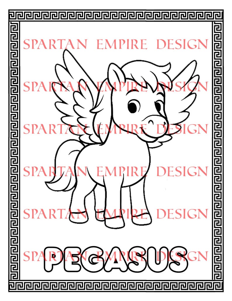 Greek Mythology Alphabet Coloring Book for Kids Adults | A-Z Mythical ...