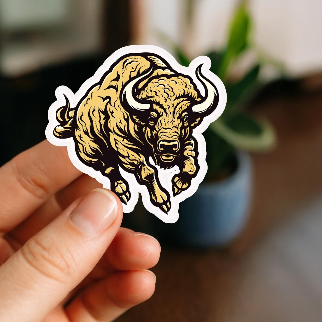 Buffalo Sticker: Matte Vinyl Decal - Etsy