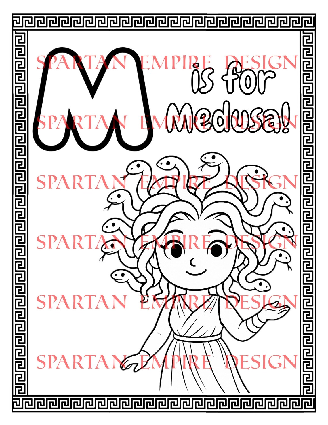 Greek Mythology Alphabet Coloring Book for Kids Adults | A-Z Mythical ...