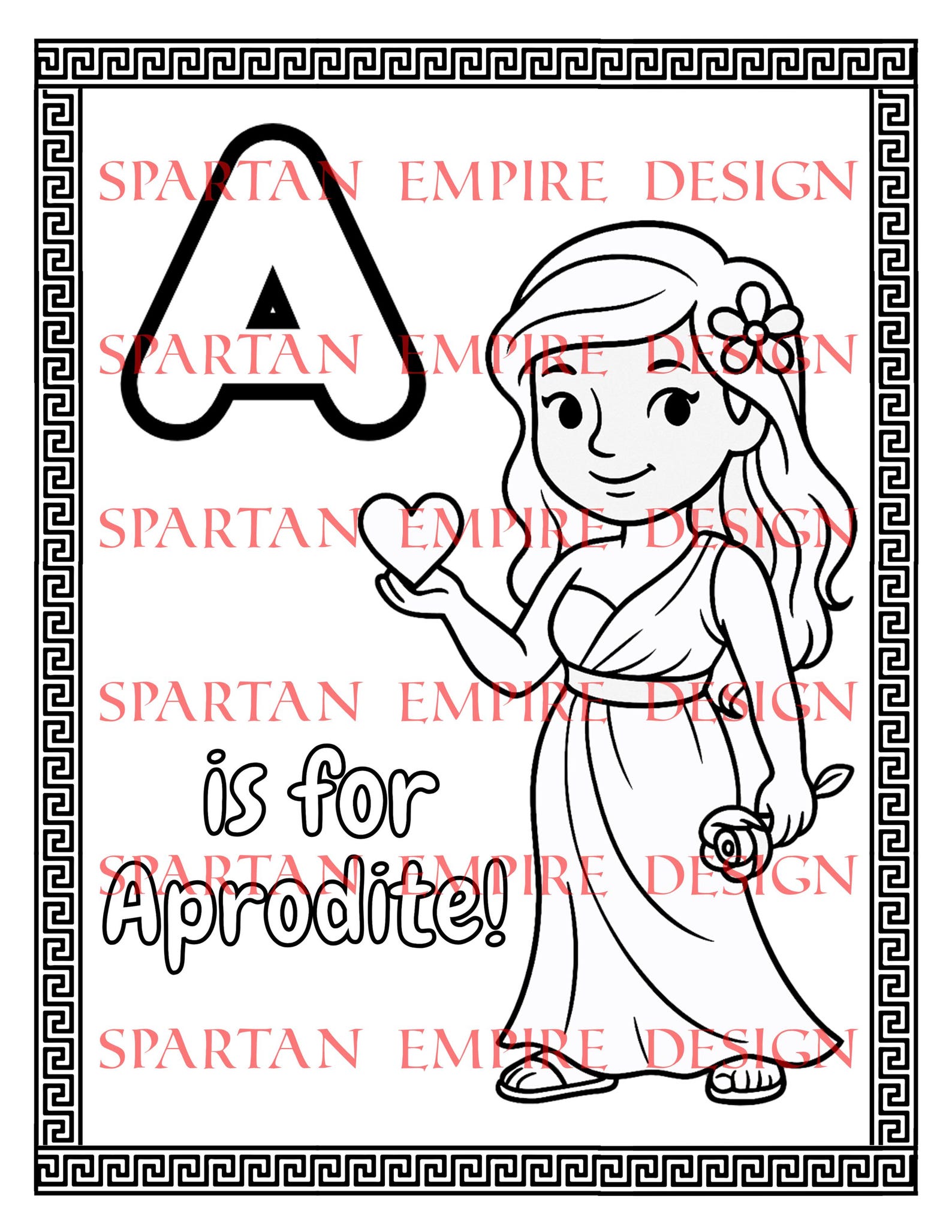 Greek Mythology Alphabet Coloring Book for Kids Adults | A-Z Mythical ...