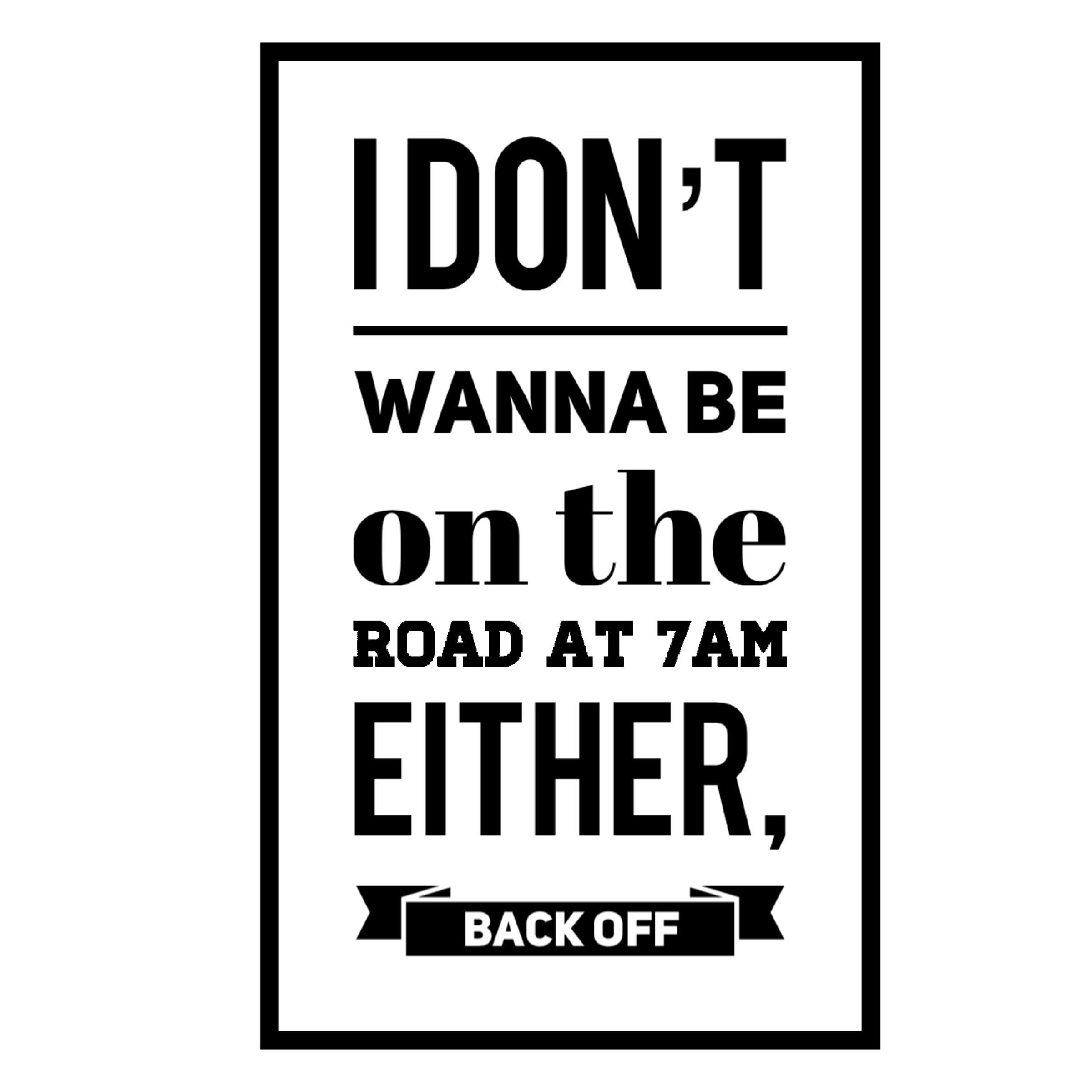 Back off Vinyl Decal Funny Car Truck Sticker | Road Rage - Etsy