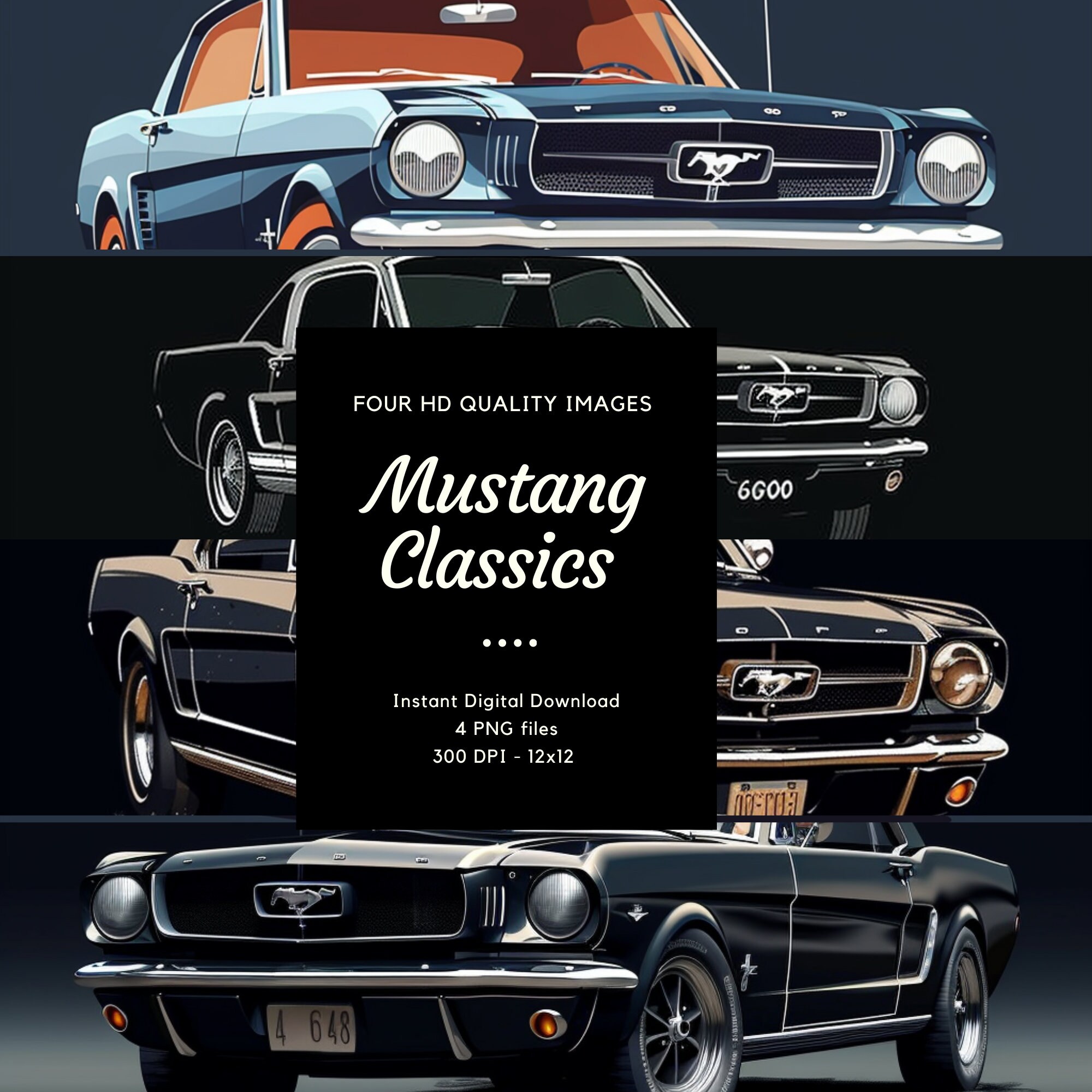 Mustang Digital Paper, Muscle Cars, Car Prints, Car Background, Class ...