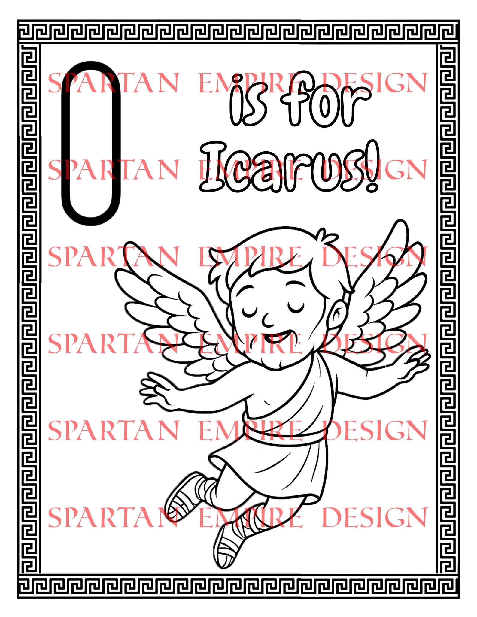 Greek Mythology Alphabet Coloring Book: A-Z Gods & Creatures (PDF) - Etsy