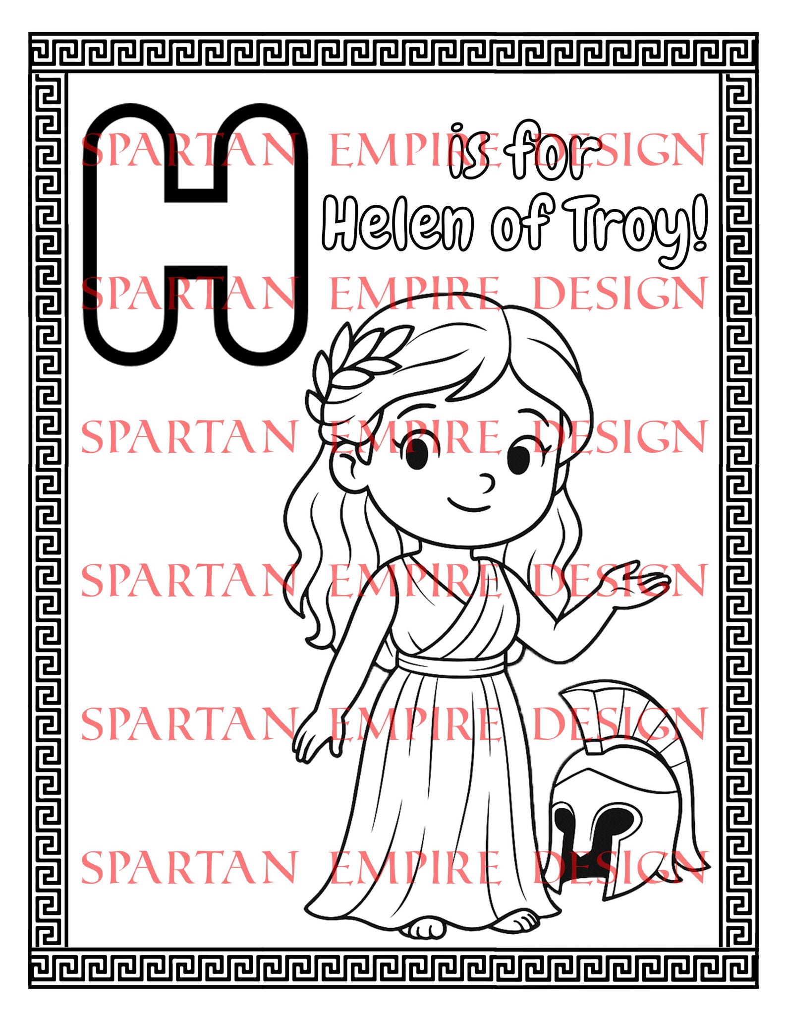 Greek Mythology Alphabet Coloring Book for Kids Adults | A-Z Mythical ...