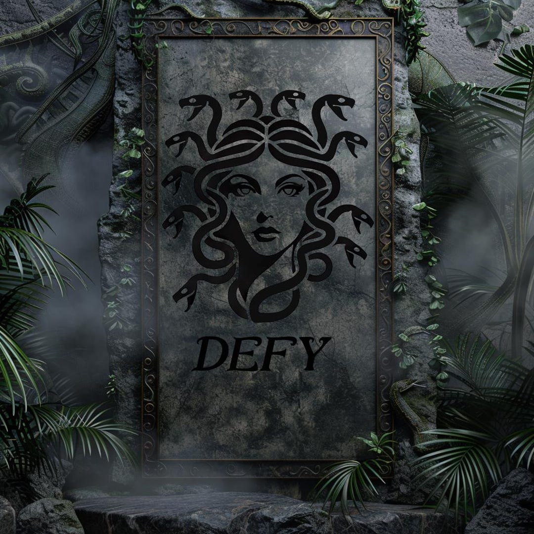 DEFY Car Truck Sticker Decal| Greek Mythology| Strength & Independence ...