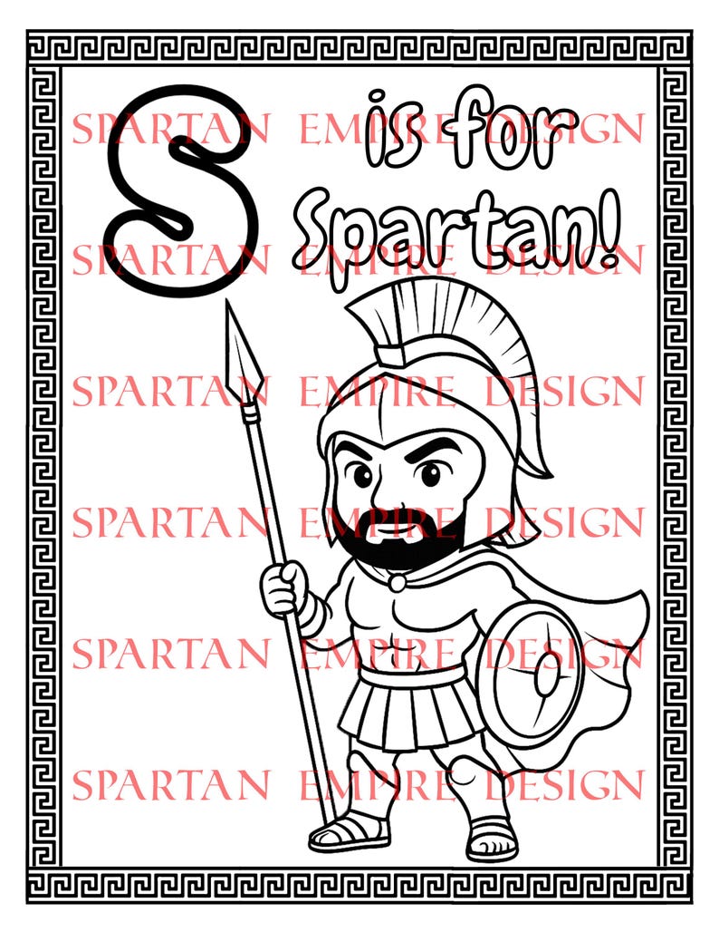 Greek Mythology Alphabet Coloring Book for Kids Adults | A-Z Mythical ...