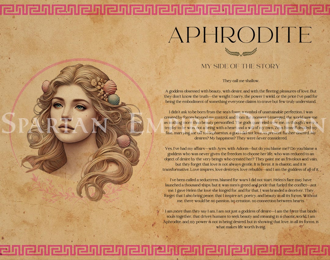 Mythological Tales Retold: Aphrodite's Side - Etsy