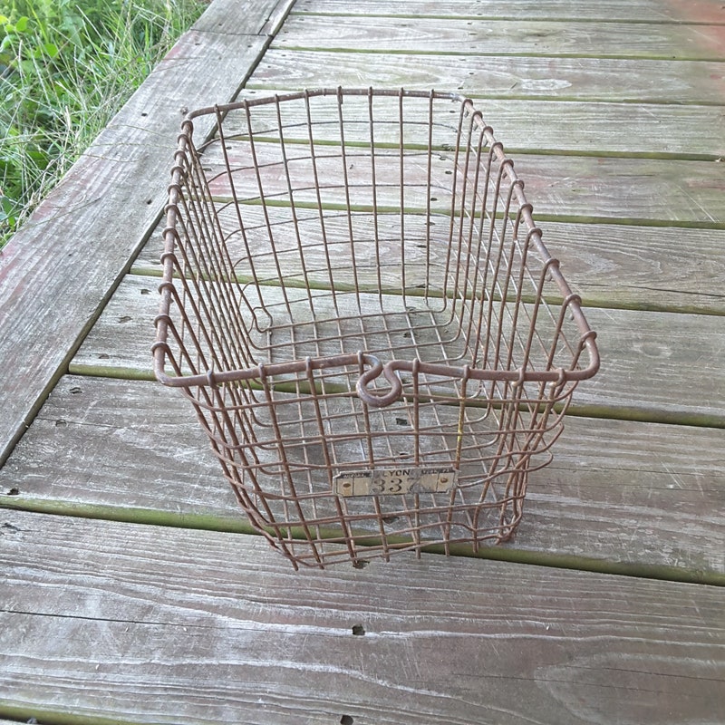 Metal Mesh Storage Bin - Etsy