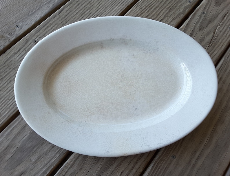 Antique Clementson Brothers Royal Patent Stoneware Hanley Large White ...