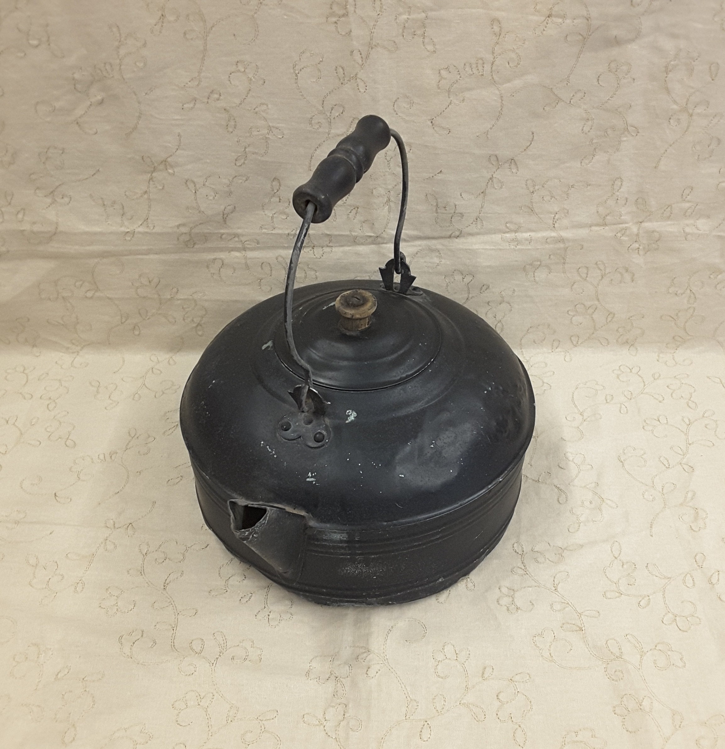 Vintage Antique Metal Water Kettle Farmhouse Primitive Theater Movie ...