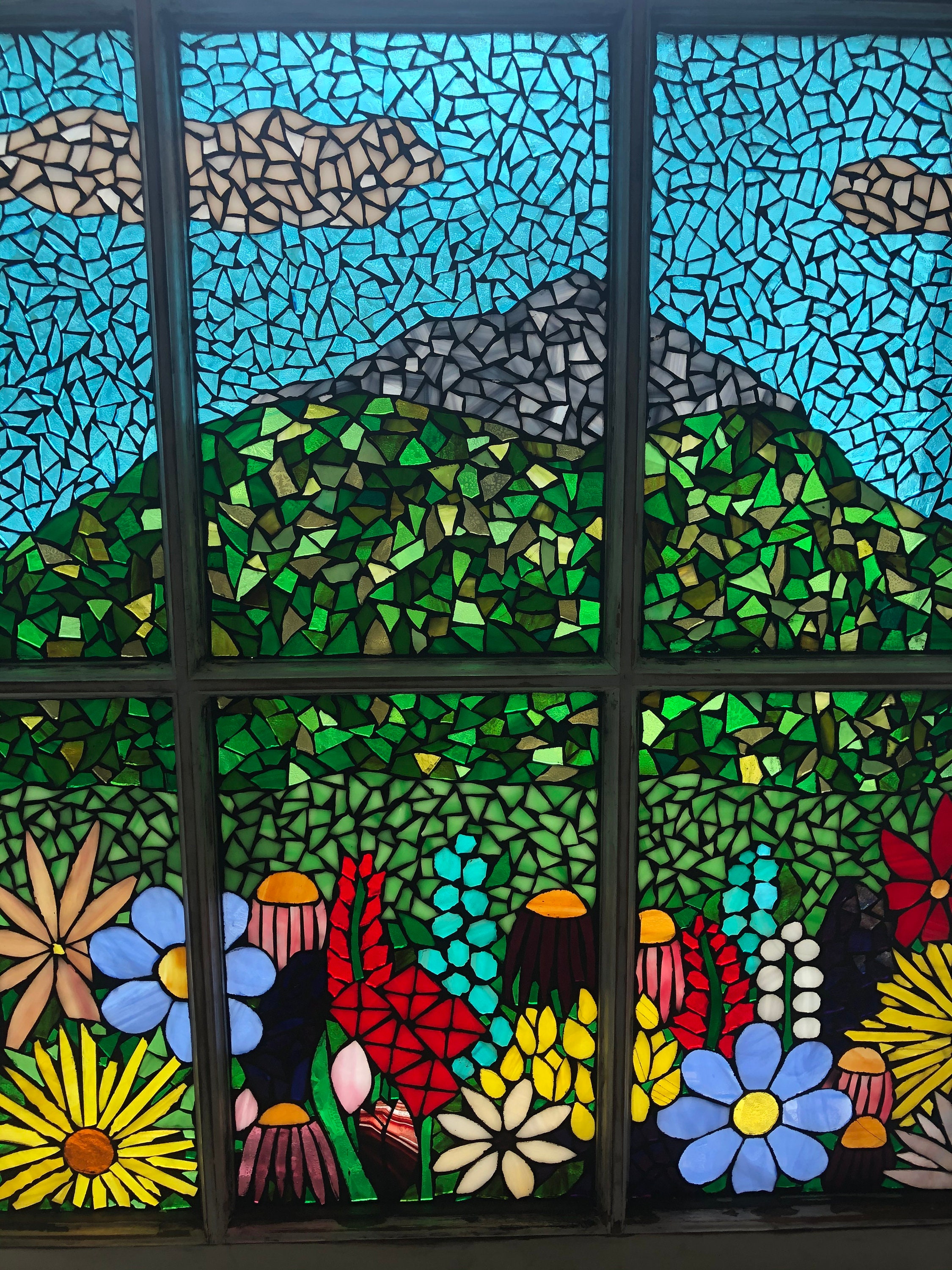 Farmhouse Mosaic Window Art - Etsy