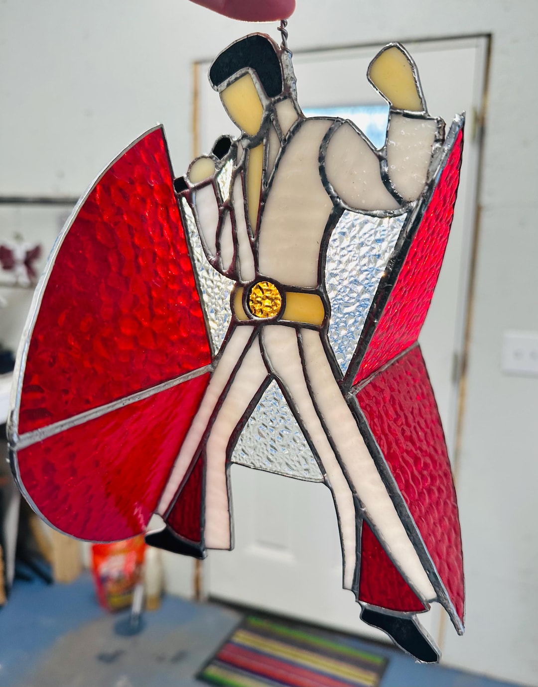 Elvis Stained Glass Spinner - Etsy