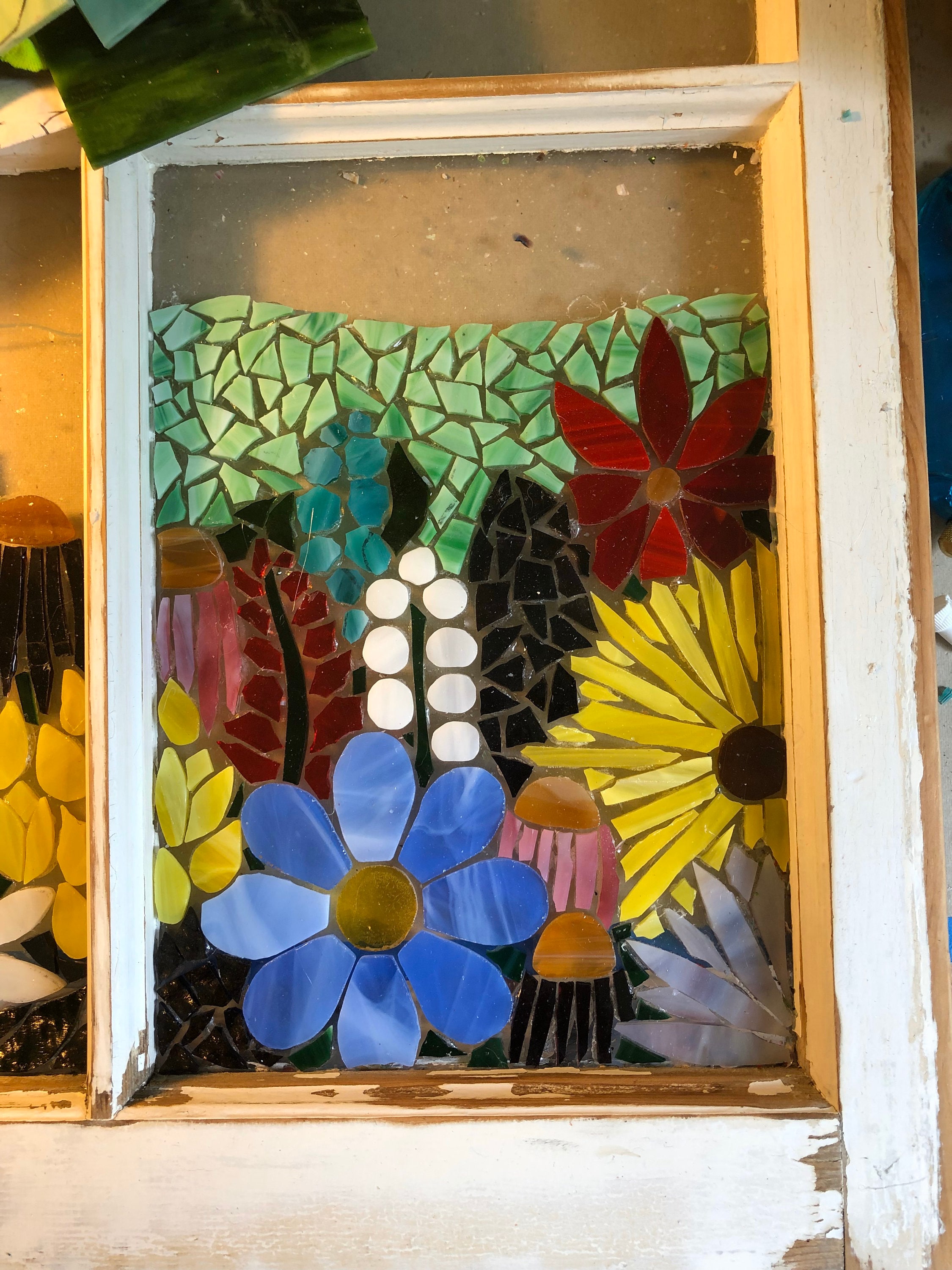 Farmhouse Mosaic Window Art - Etsy
