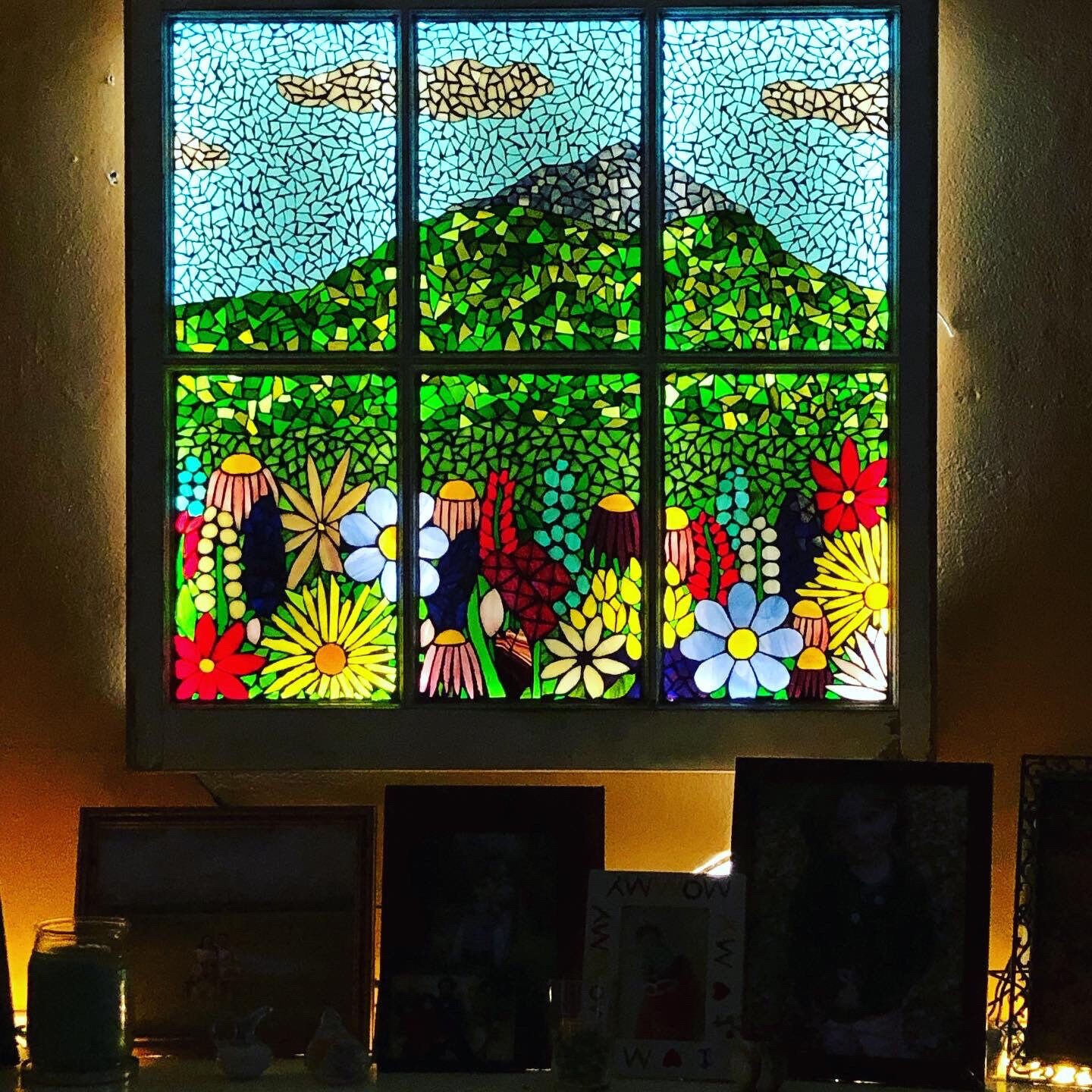 Farmhouse Mosaic Window Art - Etsy