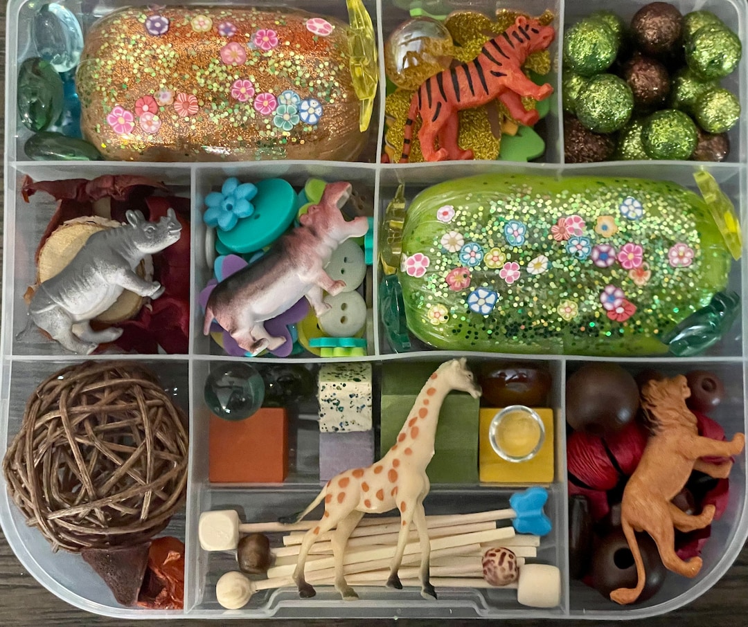 Safari Sensory Kit| Wildlife Sensory Kit|play Dough Kit| Sensory Kit ...