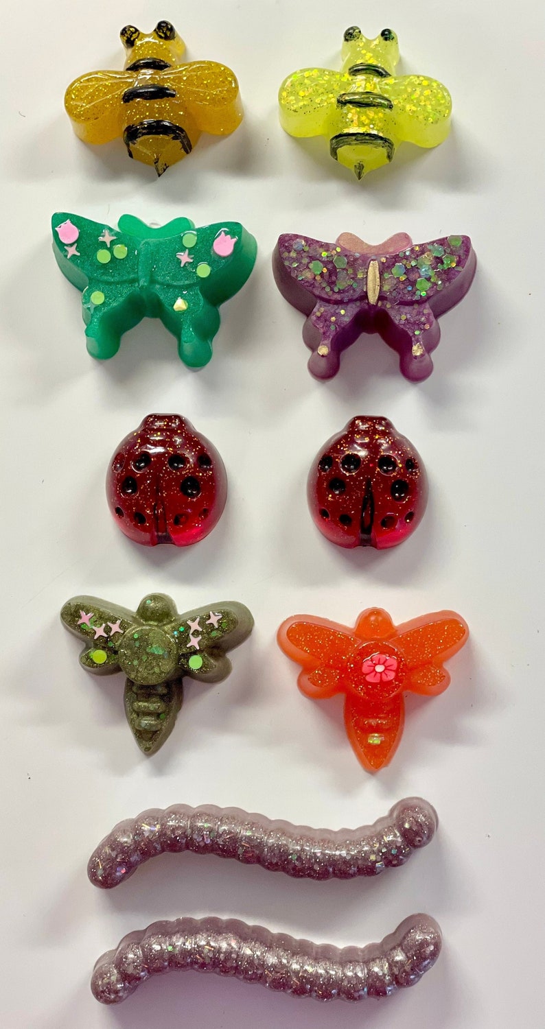 10 Assorted Insectsinsect Loose Parts Playbugs Sensorymath - Etsy