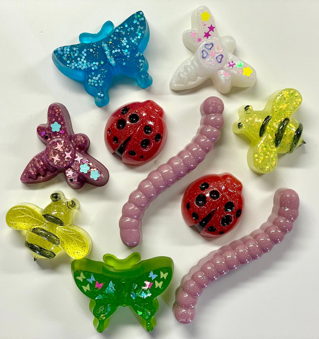 10 Assorted Insects|insect Loose Parts Play|bugs Sensory|pretend Play ...