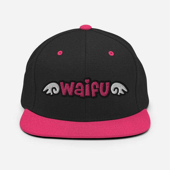 Waifu Chibi Wings Pink Snapback Hat Embroidered Otaku Hat - Etsy
