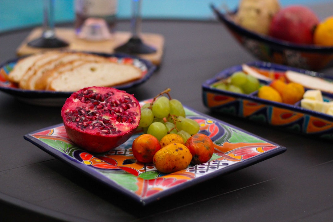 Talavera Square Plate - Etsy