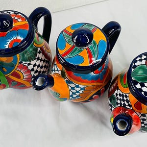 Talavera Ceramic Teapot / Coffee Pot - Elegant Color - Etsy