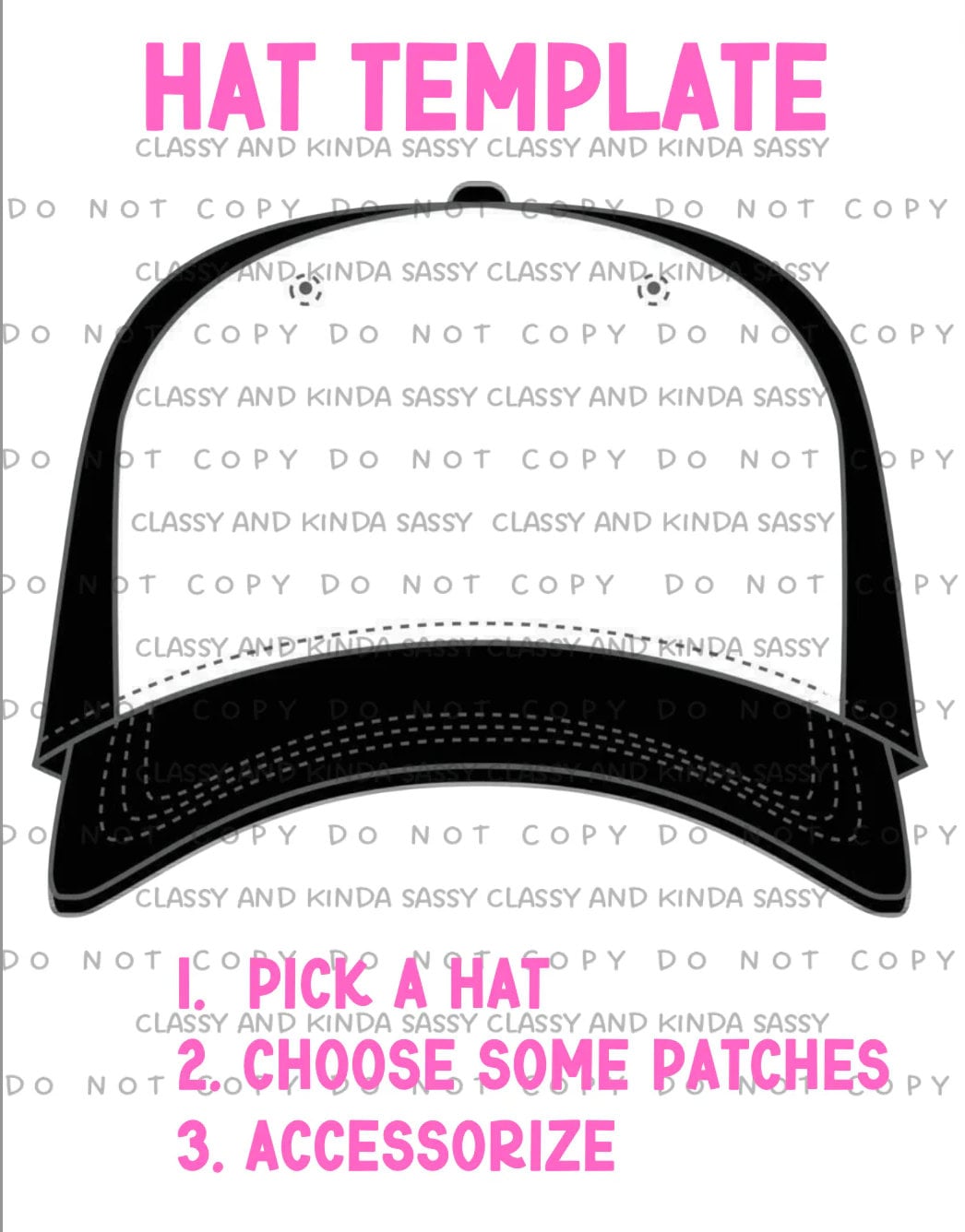 Trucker Hat Template Digital Image PNG - Etsy