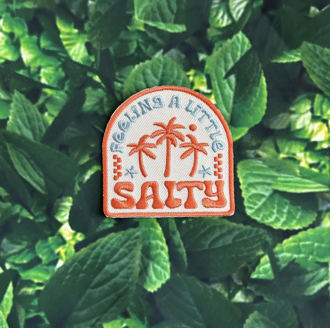 Feeling A Little Salty Embroidered Patch Iron on Patch Trucker Hat ...
