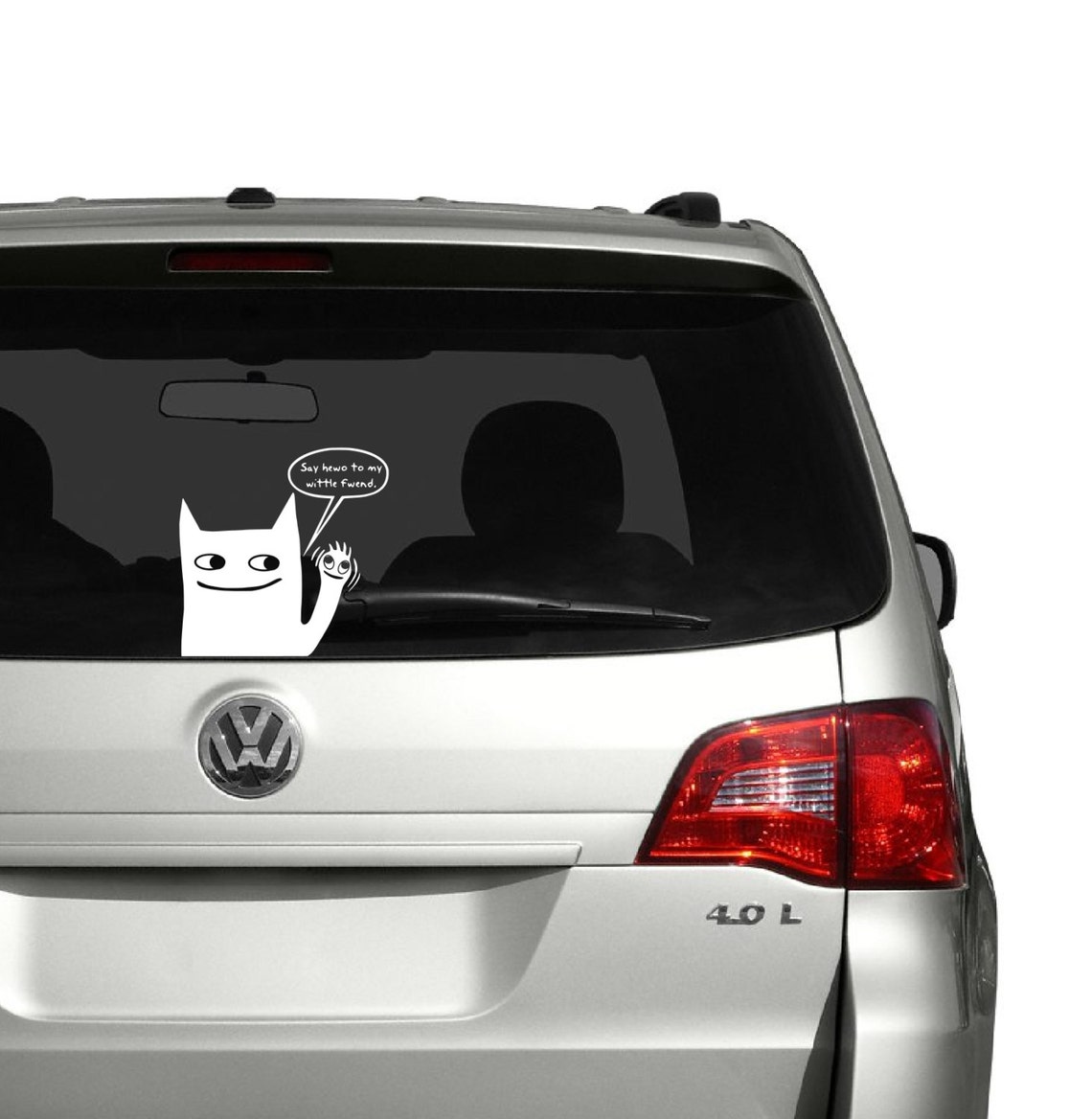 Funny and Weird Cat Vinyl Decal Sticker Wall . Laptop . Car - Etsy