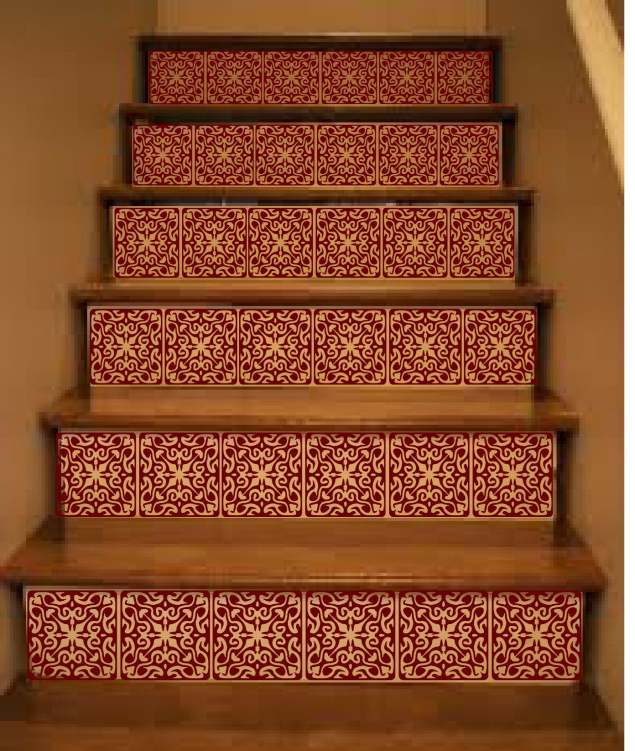 Decorative Vinyl Stair Riser Decals . Cut to Your Size and | Etsy UK