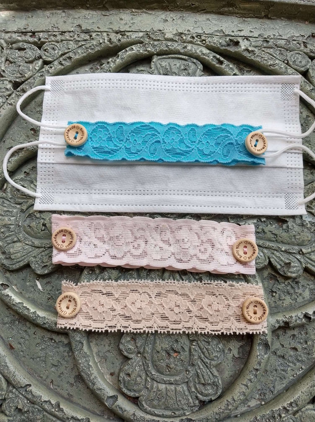 Ear Savers for Face Masks, Elastic Face Mask Extensions With Button for ...