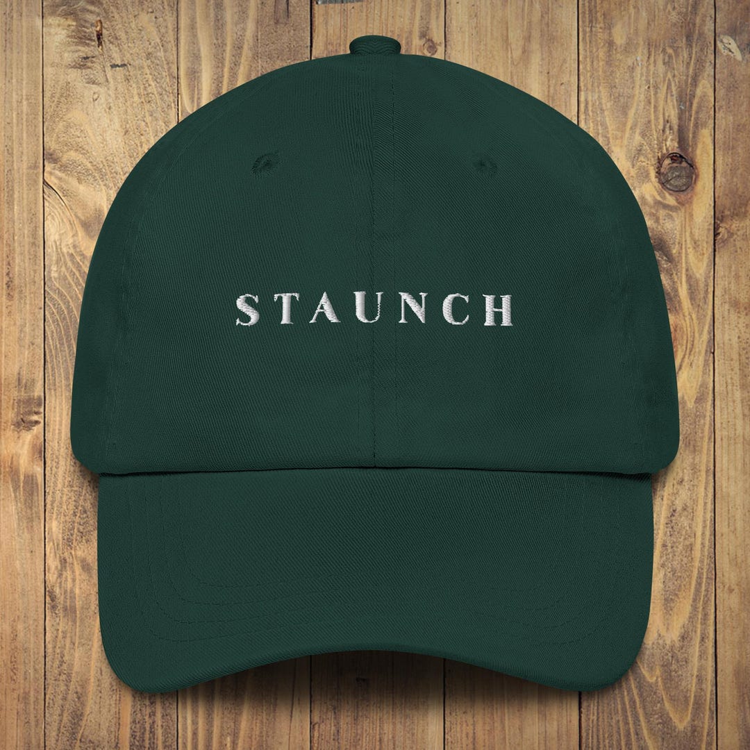Staunch Character White Embroidery Hat - Etsy