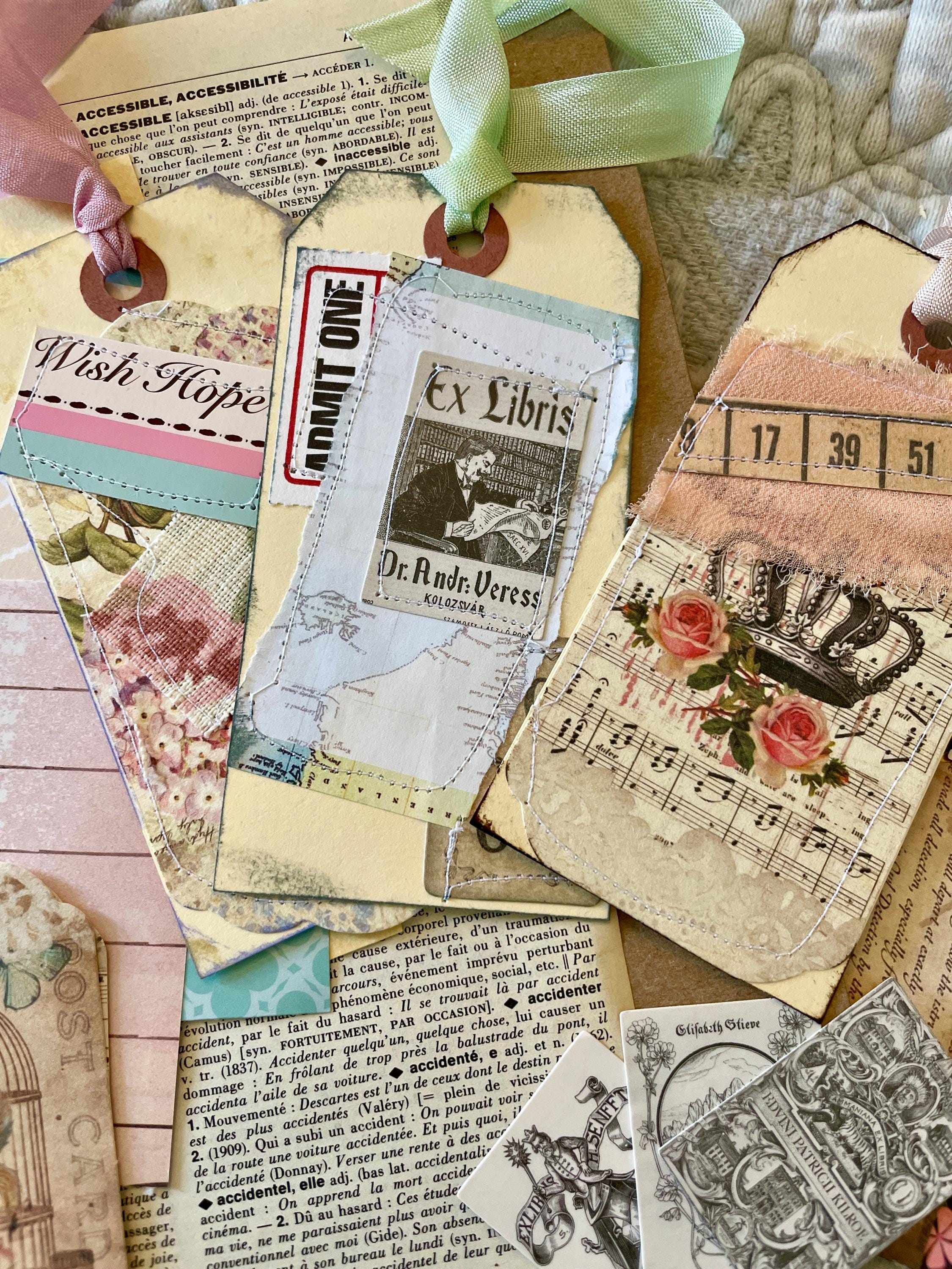 Junk Journal Snippets and Paper Pack, Choose 1-4, Sewing, Feathers, Tim ...