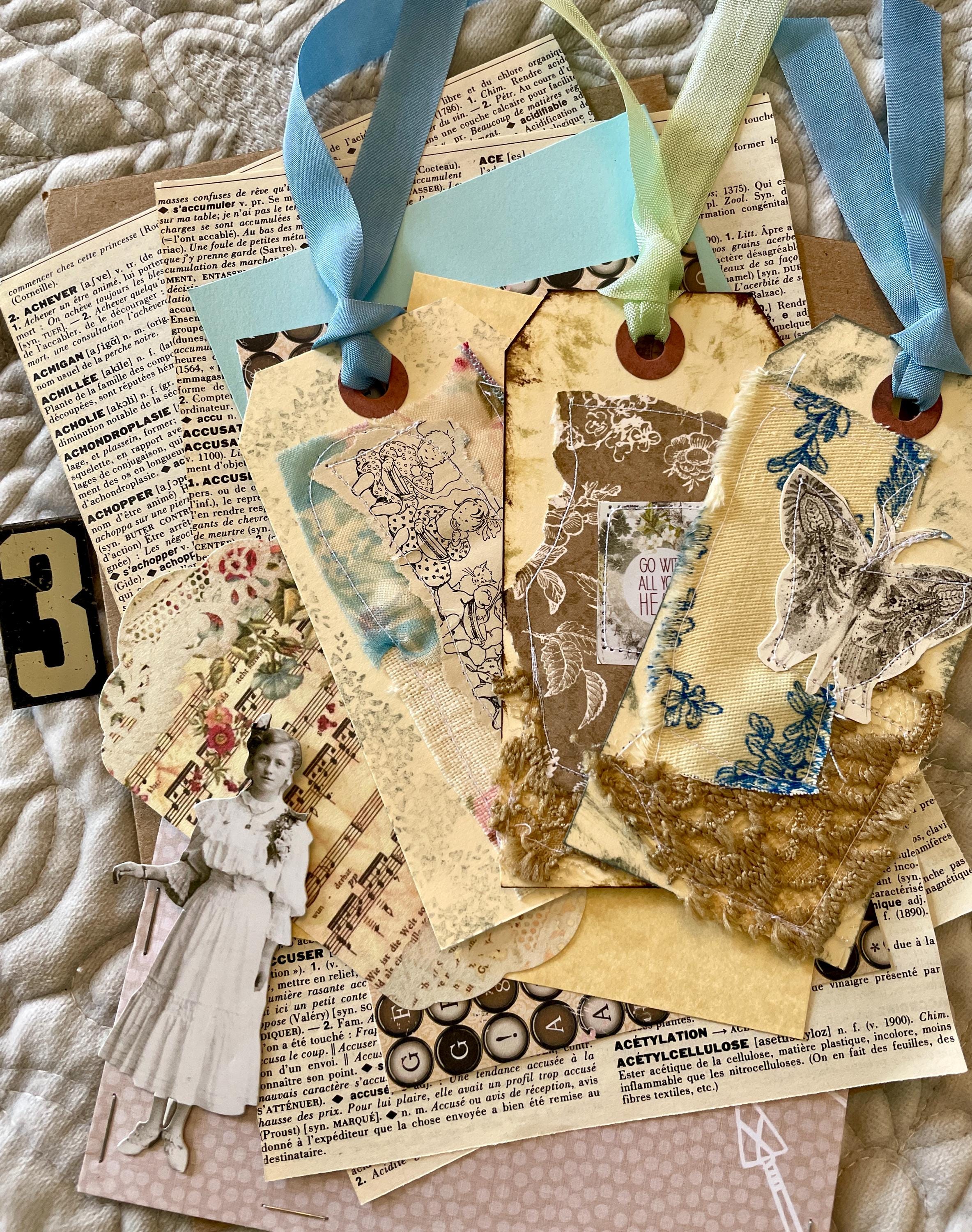 Junk Journal Snippets and Paper Pack, Choose 1-4, Sewing, Feathers, Tim ...