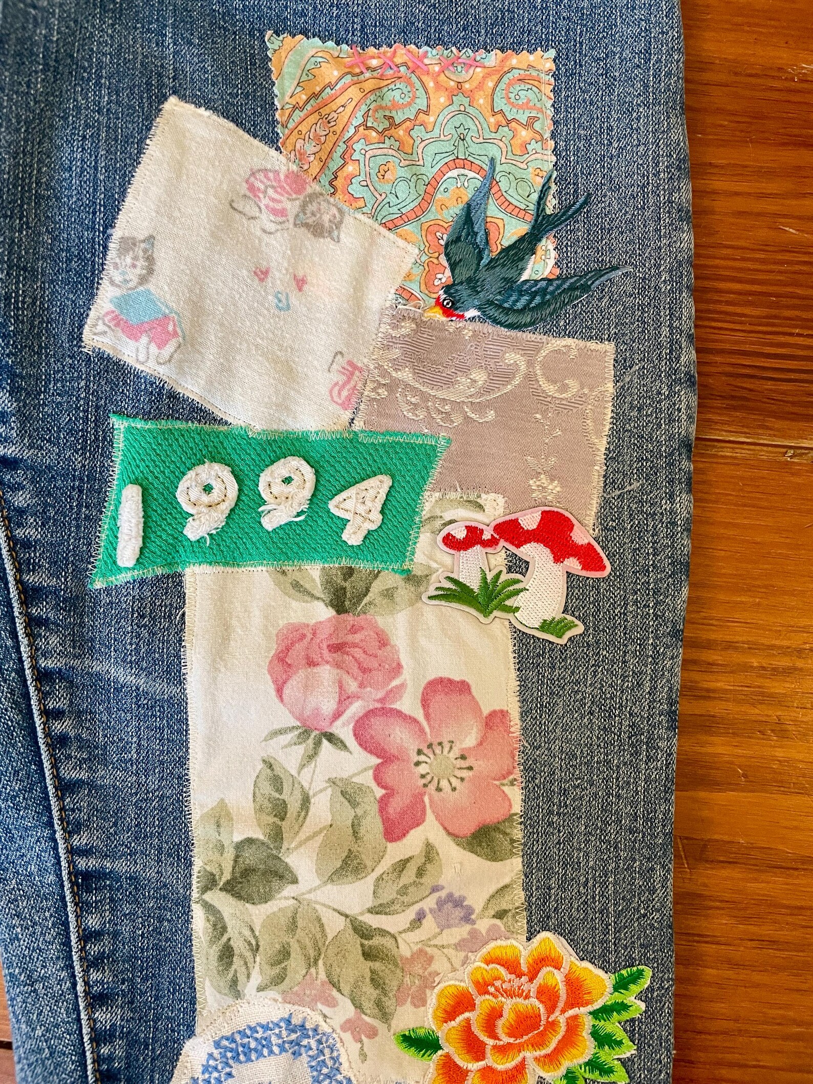 Upcycled Vintage Levis Frida Patchwork Boho Shabby Jeans Sz 30 - Etsy