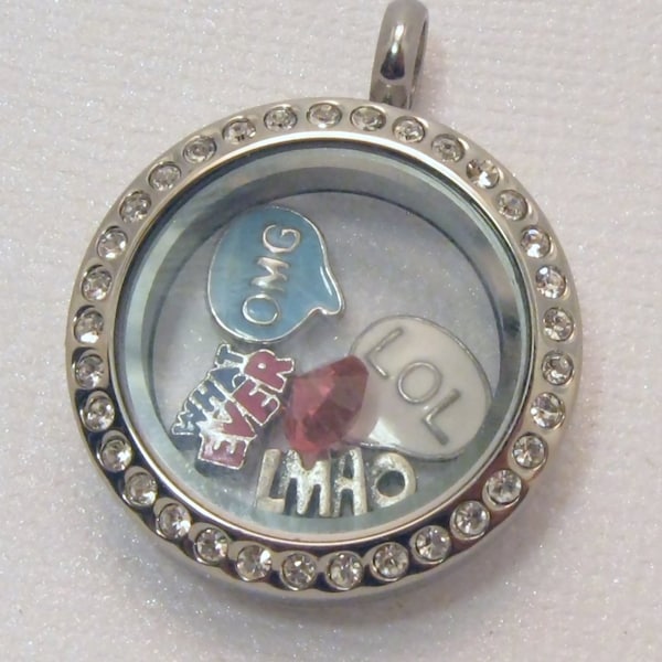 I Love the Beach Floating Charm Locket Necklace or Pick 4 Charms - Etsy