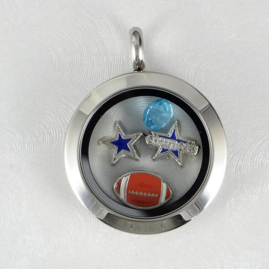 I Love Cowboys Football Floating Charm Locket Necklace or Pick 3 Charms ...