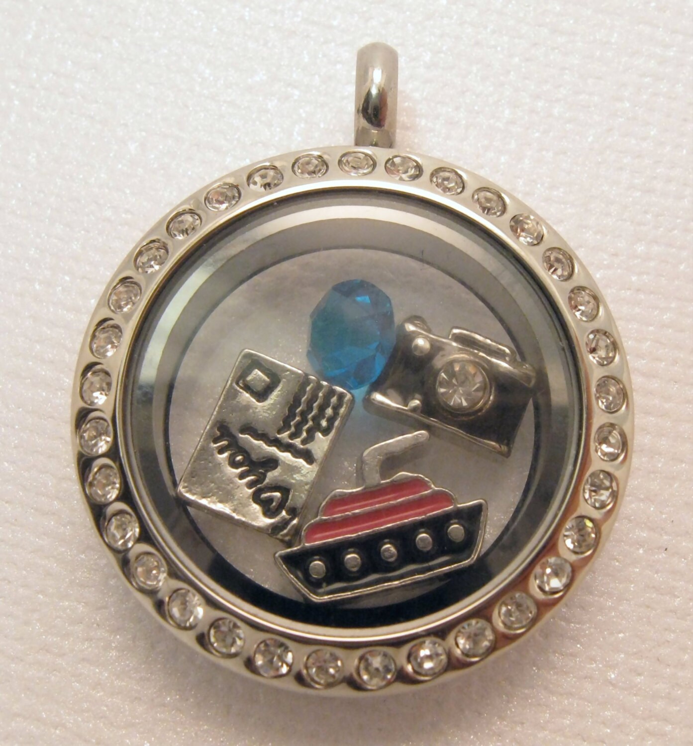 Cruiseship Travel Floating Charm Locket Necklace or Pick 3 - Etsy
